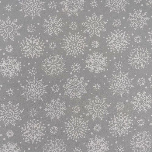 Crafty by Chatham Glyn Winter Snowflake Silver | sew-fabrics